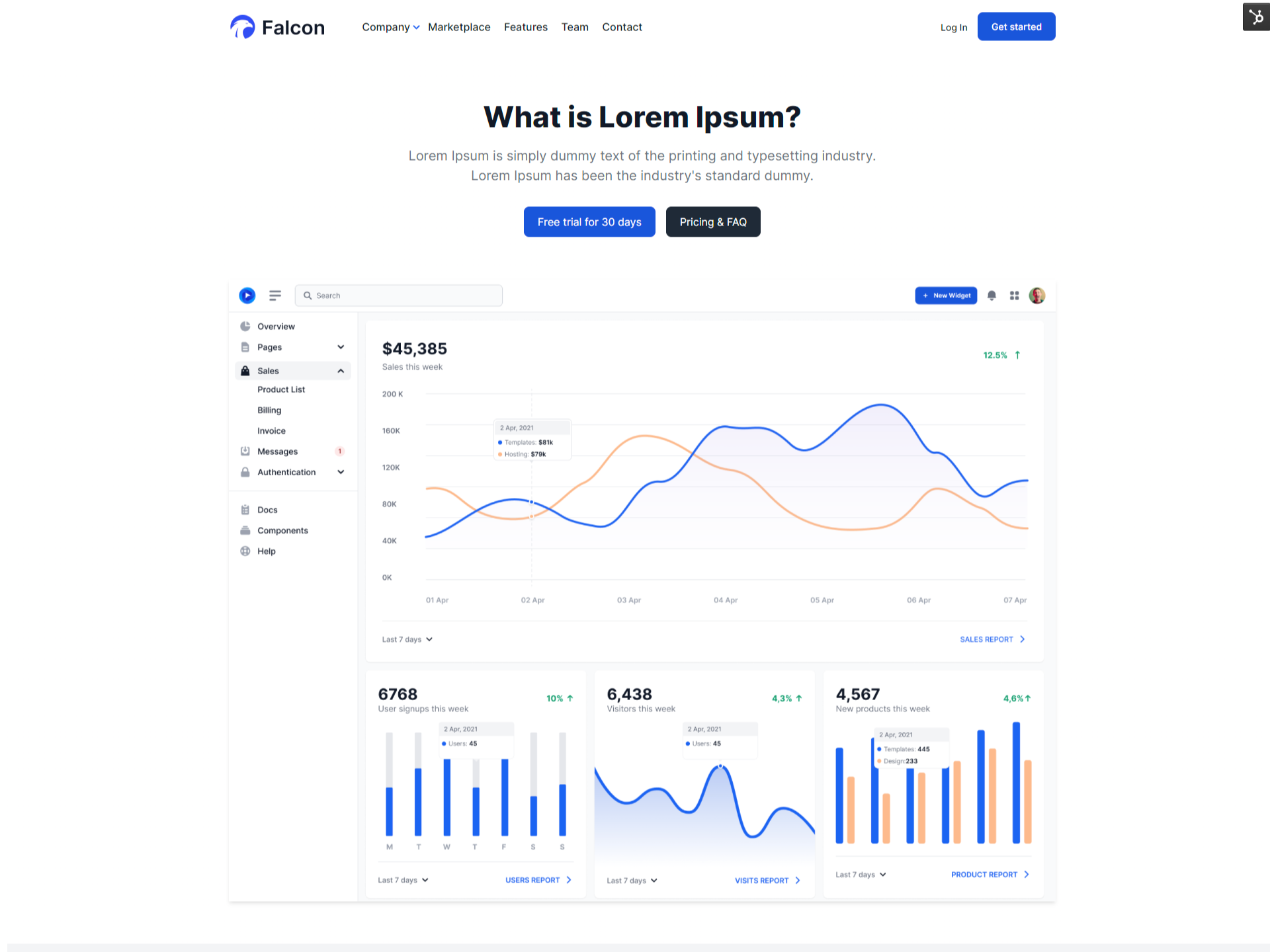 Falcon pro Theme by Hermitcrabs